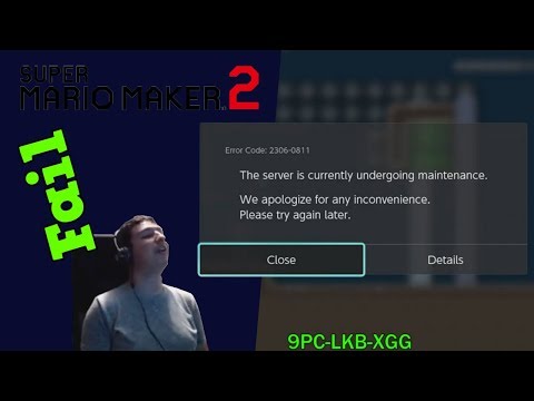 Server Maintenance Fail Super Mario Maker 2