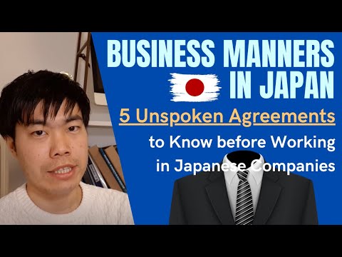 Business Manner & Etiquette - 5 Unspoken Agreements in Japanese Company