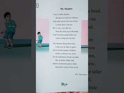 English poem 'My Shadow'.A beautiful poem. #shorts #shortvideo #poetry #english #englishpoem