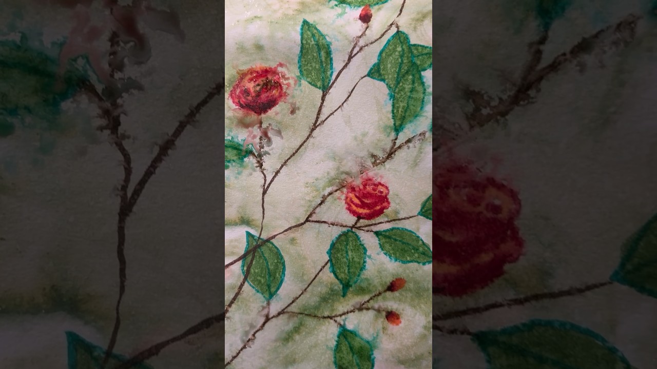 🌹Abstract flowers | water markers