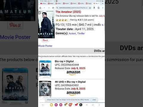 The amueter Blu ray and DVD release date confirmed