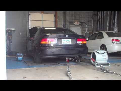 D16Z6 Civic Holset at 20lbs Dyno Run 2