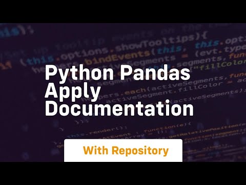 python pandas apply documentation