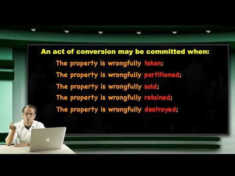 Meaning of "Conversion" in Tort Law