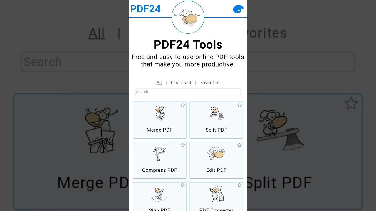 PDF 24 tools website 🌐 #gfacttech