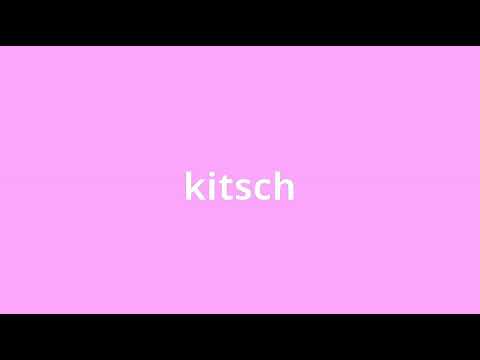 what is the meaning of kitsch