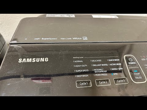 Samsung washing machine not spinning, error code UB or UR