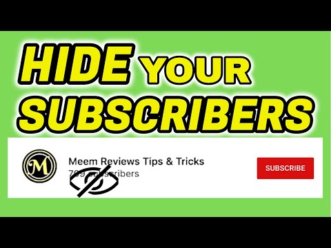 Subscriber Count: How to Hide Subscribers on YouTube 2020 (NEW METHOD)