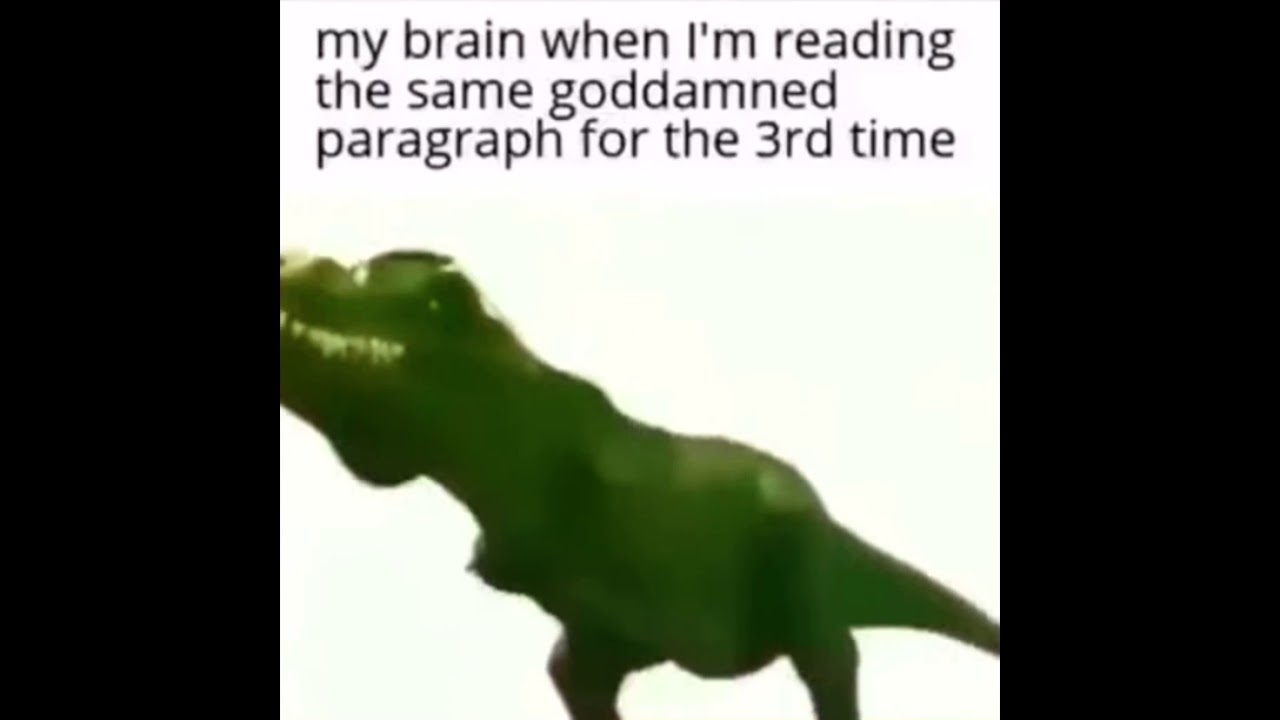 when you try to read but brain go brrr