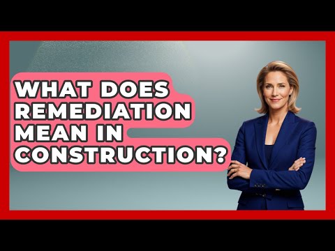 What Does Remediation Mean In Construction? - Civil Engineering Explained