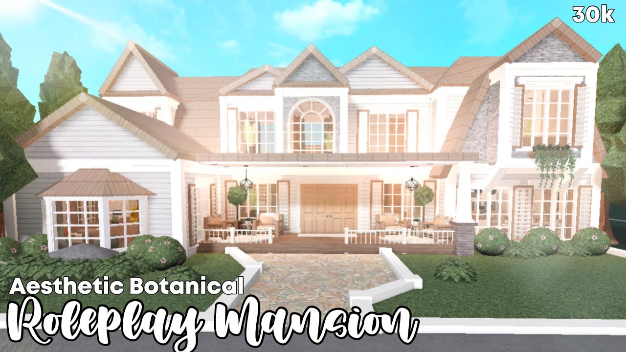 Roblox | Bloxburg: Aesthetic Botanical Roleplay Mansion (FULL BUILD)
