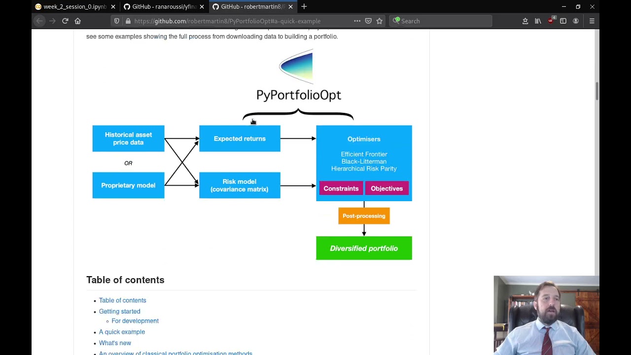 Python in Finance: Portfolio Optimization (Session 7)