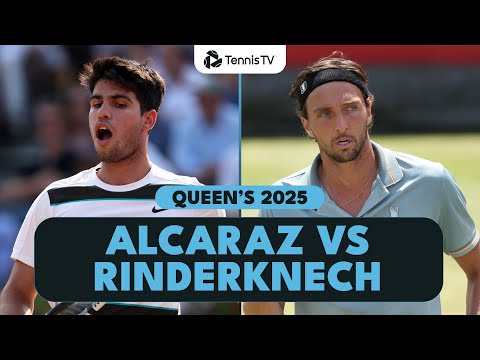 Carlos Alcaraz vs Arthur Rinderknech Highlights | Queen's 2025