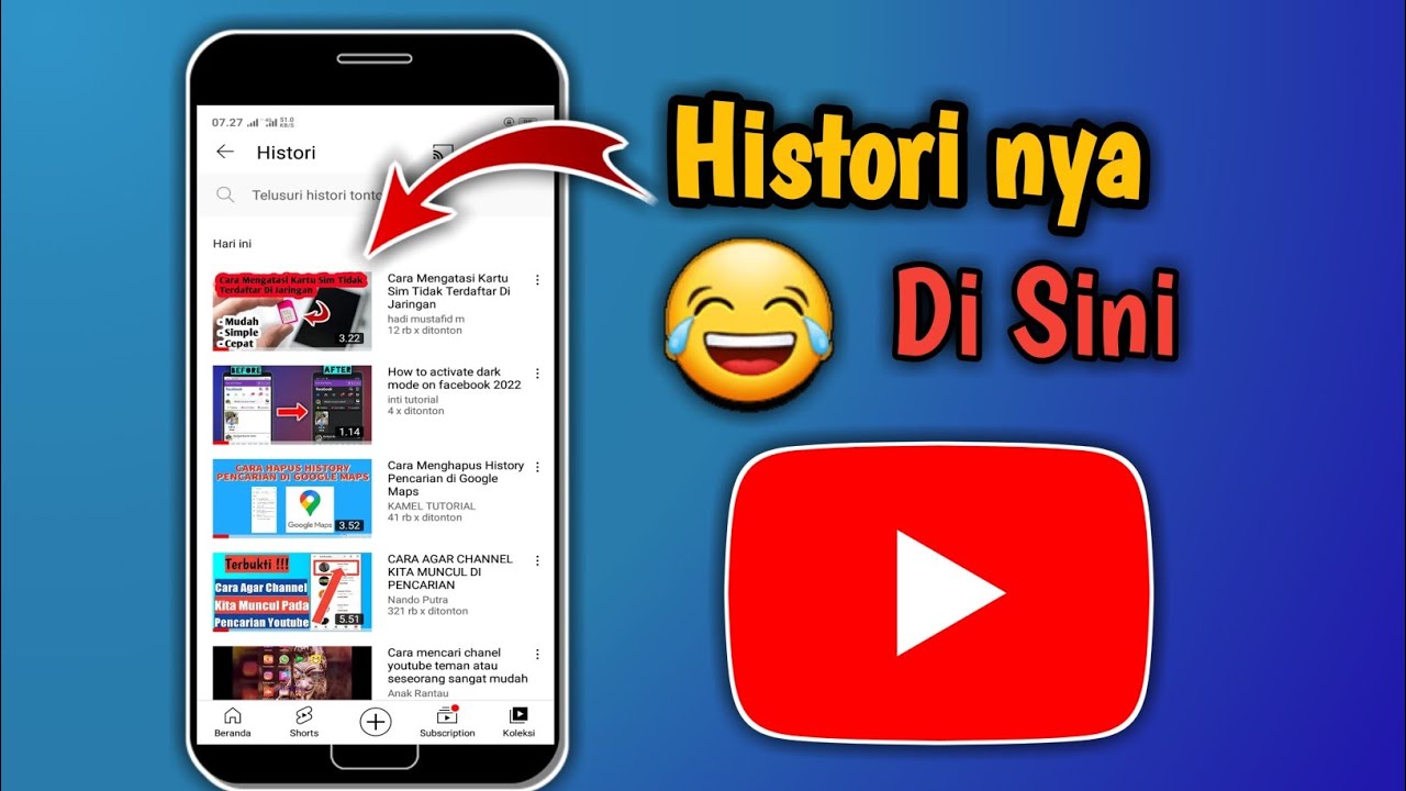 Cara Melihat Video Apa Saja Yang Sudah Di Tonton Di YouTube / Riwayat Tontonan YouTube