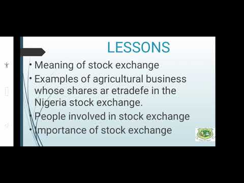 AGRICULTURAL SCIENCE - AGRICULTURE IN STOCK EXCHANGE