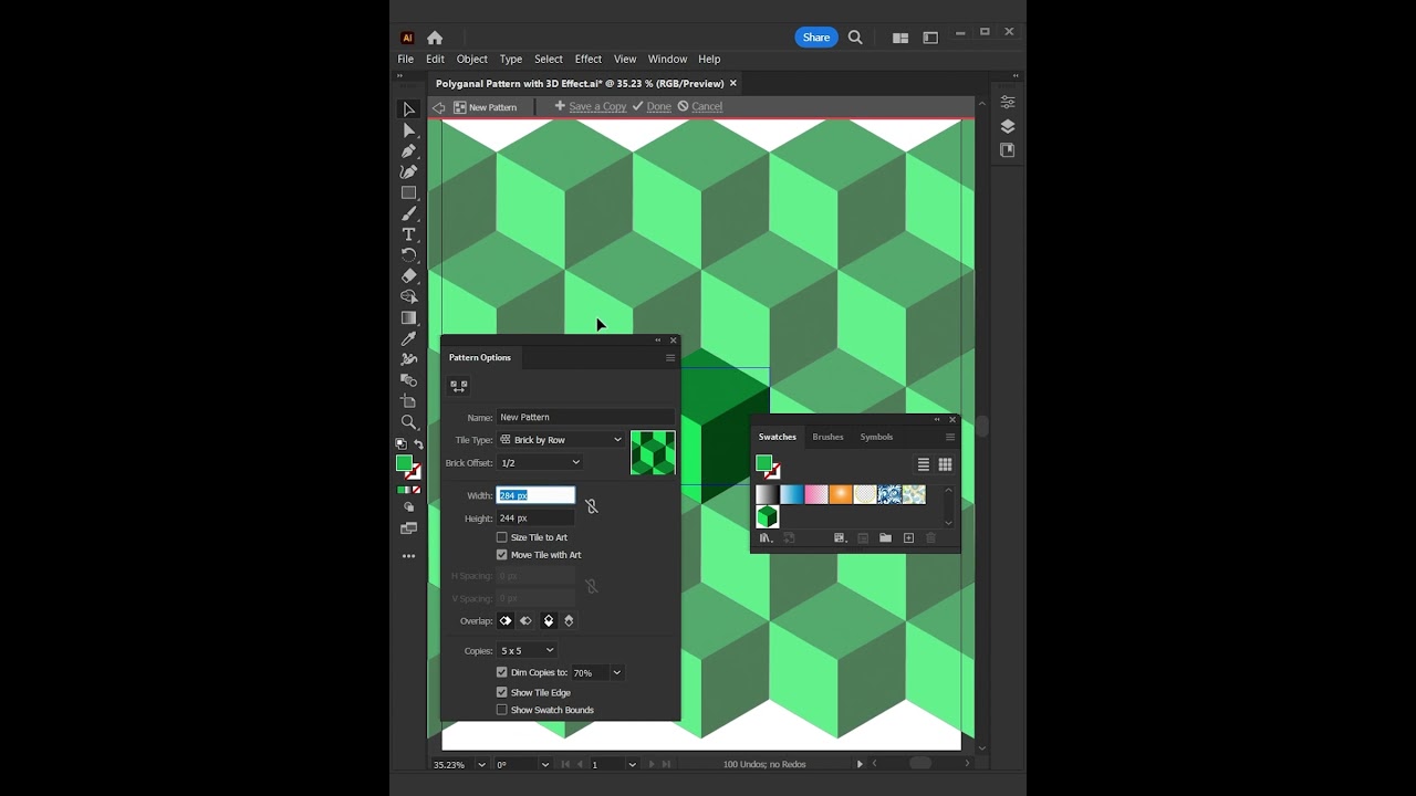 3D Pattern from a geometric shape