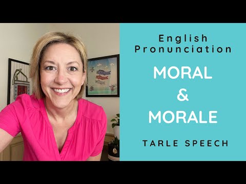 Learn to Pronounce MORAL & MORALE - American English Pronunciation Lesson #learnenglish