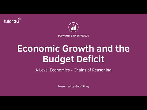 Economic Growth and the Budget Deficit - Chains of Reasoning