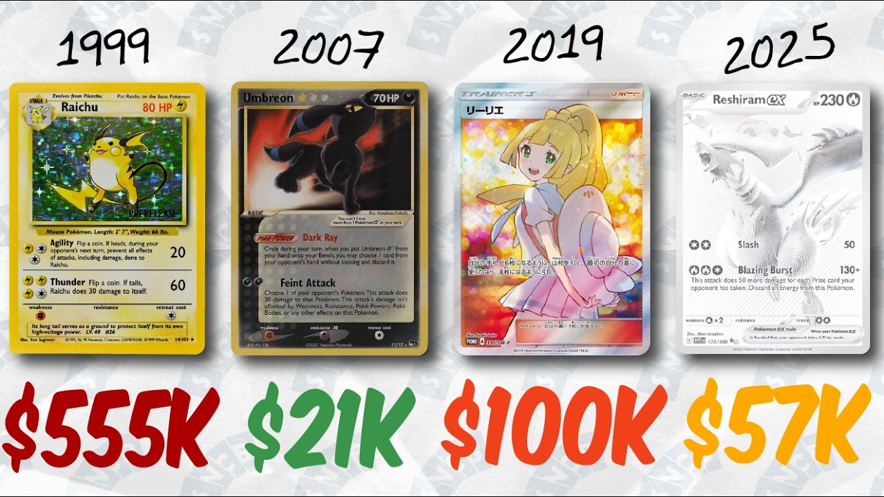 The Most Expensive Pokémon Card From Every Year