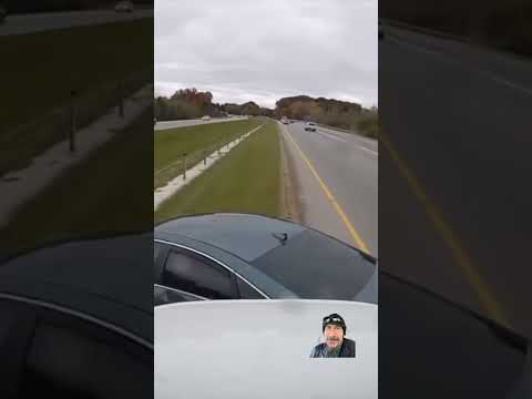 Truck vs car pit maneuver #car #truck #educational #education