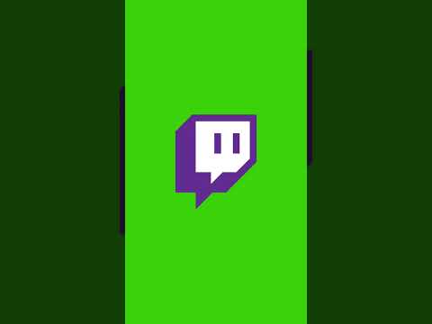 Twitch logo animation green screen #greenkreators #socialmediabutton #greenscreenvideo #twitch #logo
