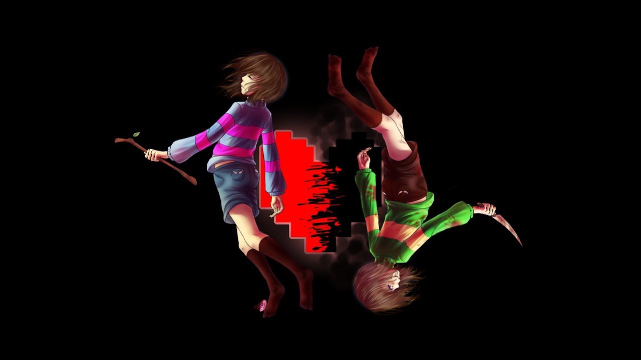 Frisk and Chara [Speedpaint/Undertale]