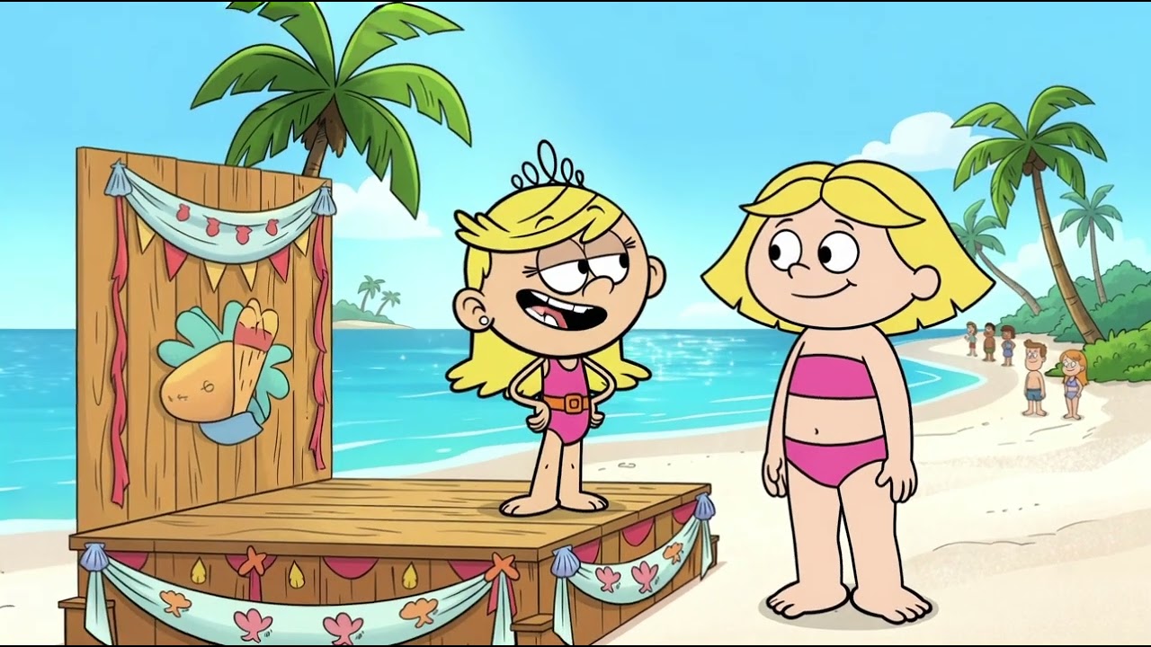 Emily Elizabeth Howard & Lola Loud AI Swimsuit TEST Animation 3