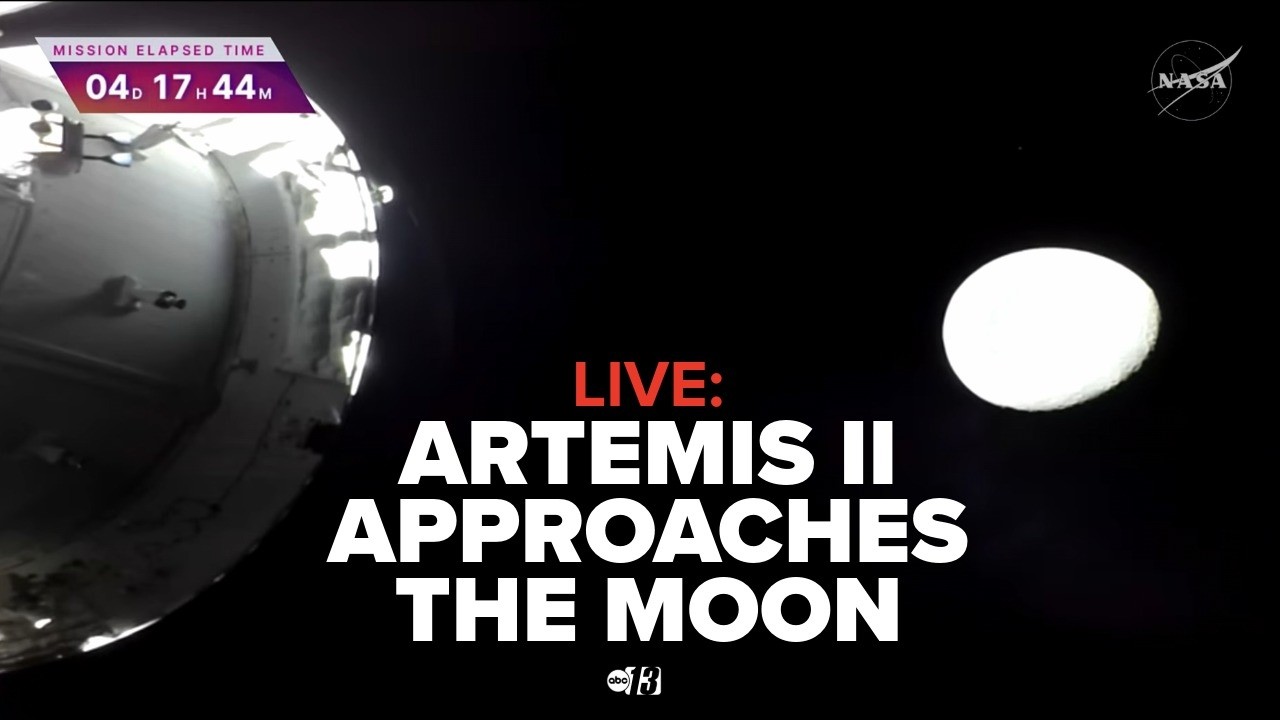 LIVE: Watch the Artemis II's Orion spacecraft approach the moon