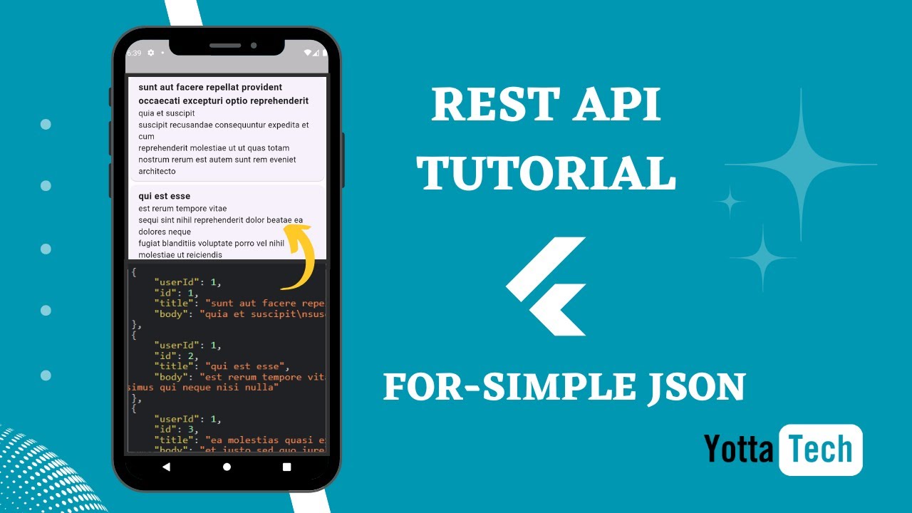 Flutter REST API Integration: Fetching and Displaying Simple JSON Data | Tutorial