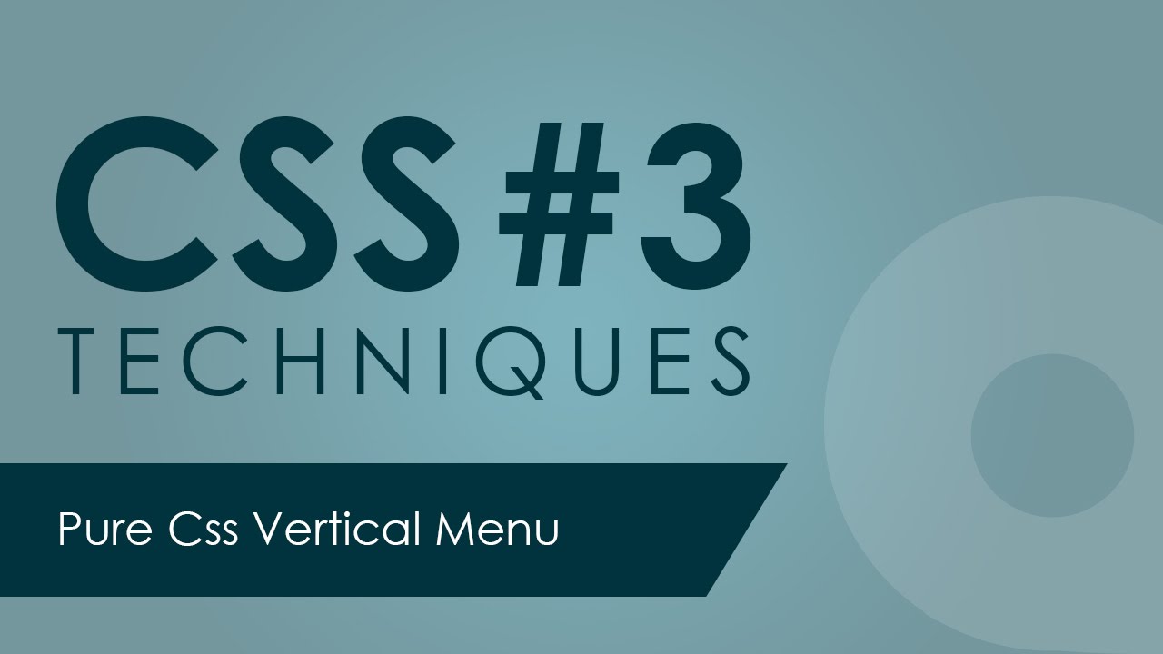 Create Pure Css Horizontal Menu