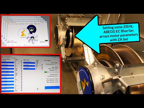 Setting some motor parameters in ZIEHL ABEGG EC Blue fan arrays