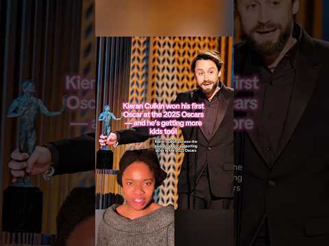 Kieran Culkin has won his first Oscar at the 2025 Oscars!! 🏆#oscars2025 #kieranculkin