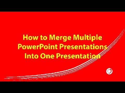 How to Merge Multiple PPT Presentations Into One Presentation