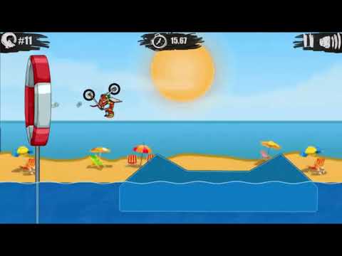 Moto X3M Pool Party (Poki) Level 11 Speedrun in 25.340s