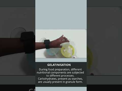 Gelatinistion process