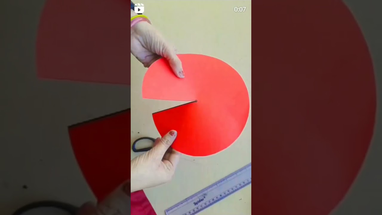 HOW TO MAKE 3D CONE SHAPE EASILY #3dshape #craft #diy #art #papercraft #handmade #cone #easyshape