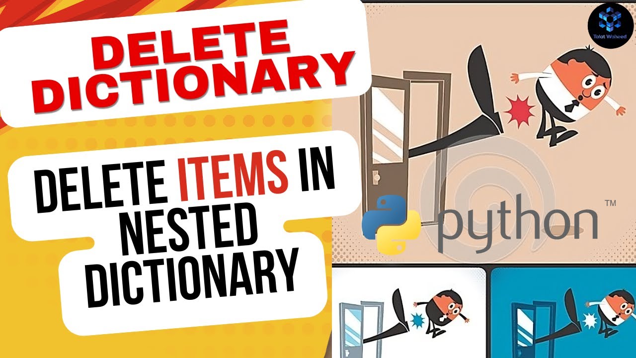 How to DELETE ITEMS in NESTED DICTIONARY in Python? | DELETE KEY-VALUE PAIRS in Python #python