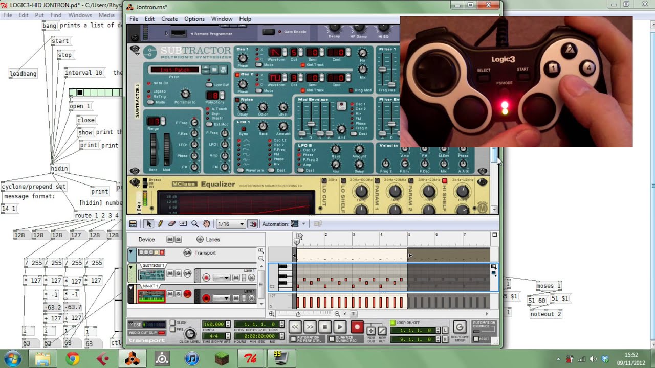 Major Project - Pure Data - HID (Basic Triggering)