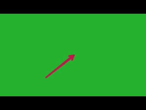 Red Animated Arrow with Red Indication Circle Free Green Screen and Chroma Key Effect