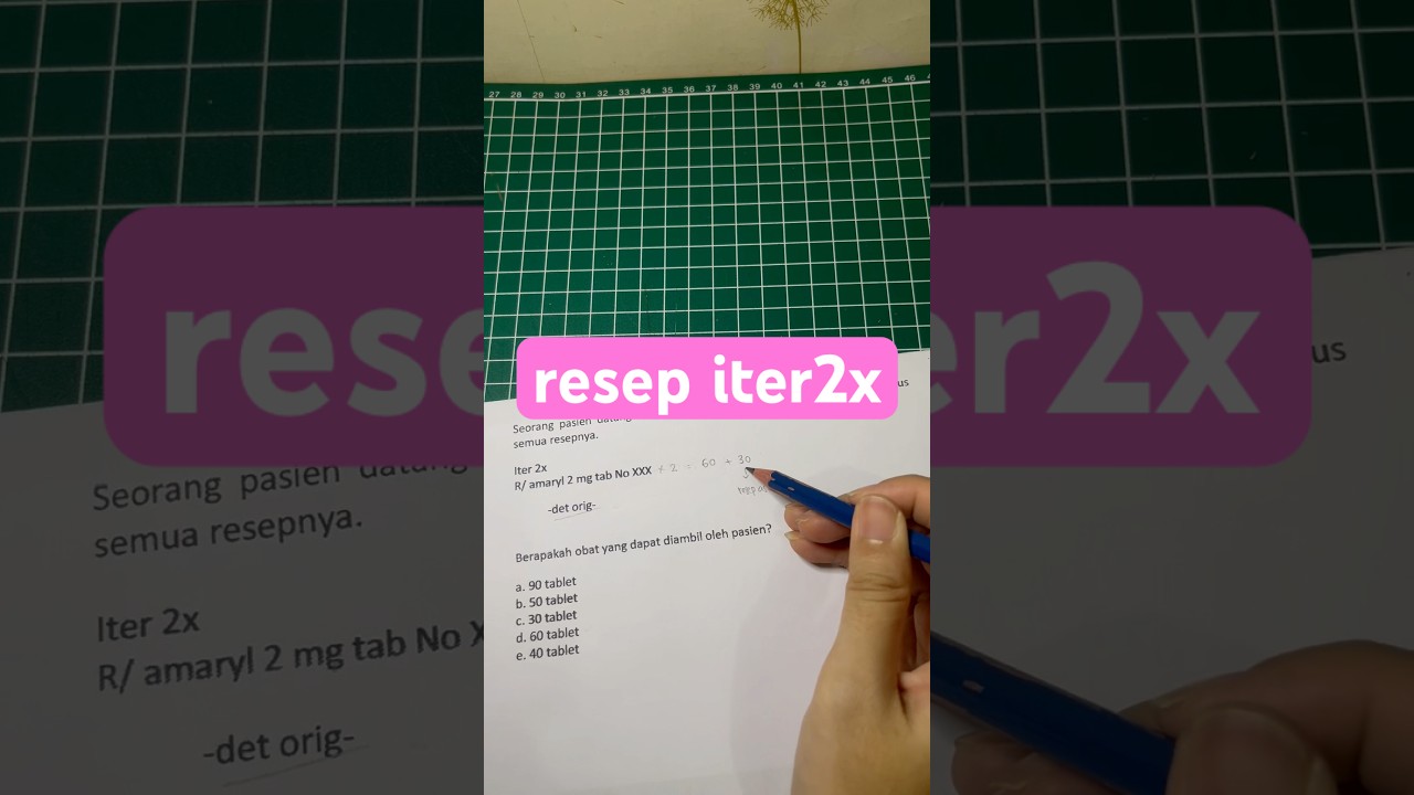 resep iter2x #apoteker #hitungan #farmasi #belajarfarmasi #resep