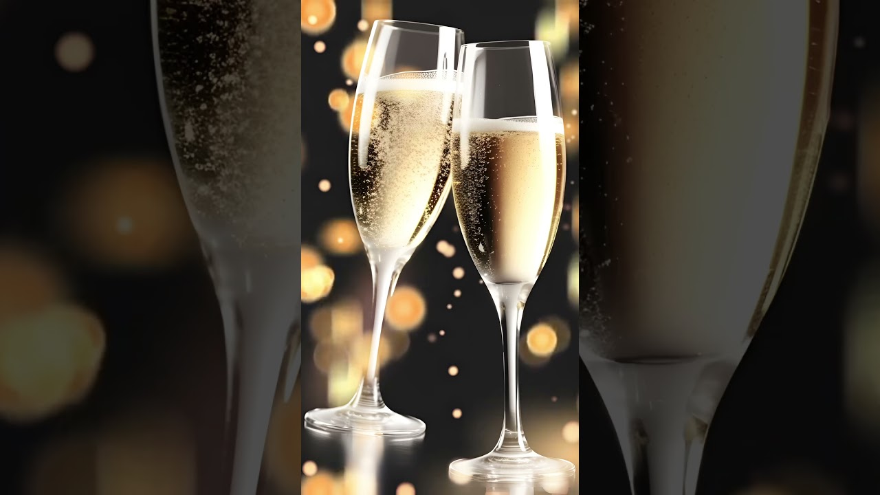 Champagne Toast Motion Graphic Background Video (Free Download)