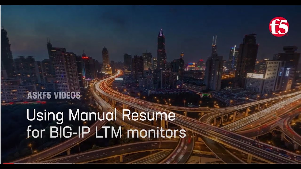 Using Manual Resume for BIG-IP LTM monitors