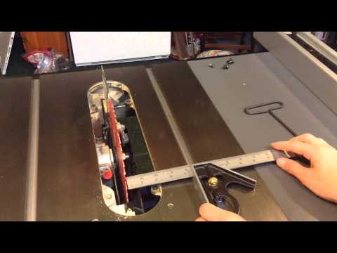 Adjusting the Delta 36-725 table saw