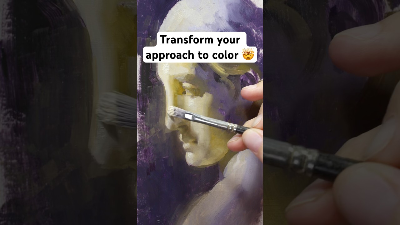 The power of complementary colors #oilpaintingtechniques #paintingtechniques #artinstruction