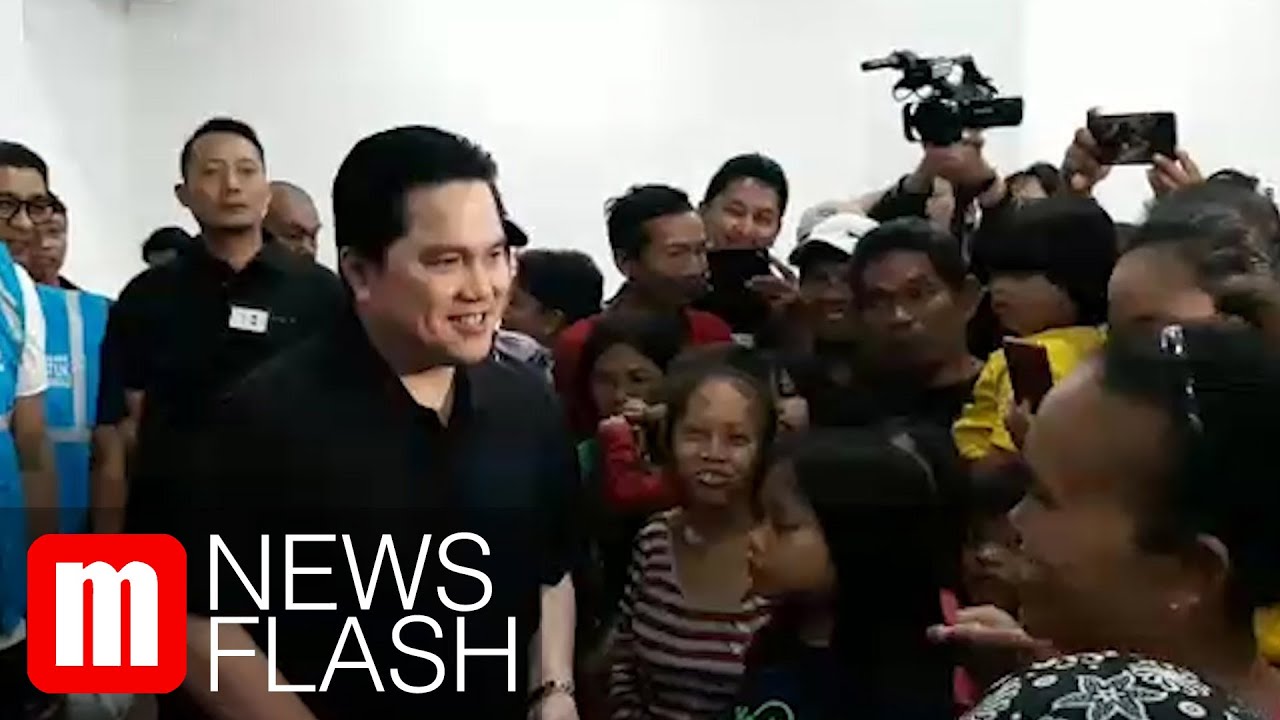 Erick Thohir Tinjau Posko Banjir, Jamin Pasokan Air Bersih dan Makanan