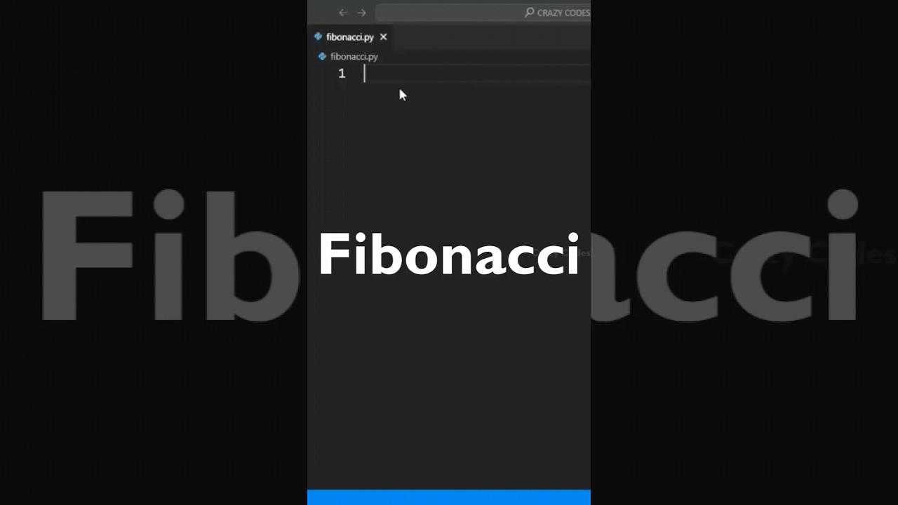 Fibonacci Series in Python|Crazy Codes|Python Tutorial #fibonacci  #python #programming #trending