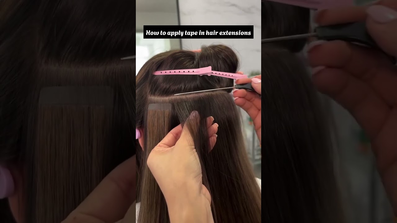 EFFORTLESS GLAM: Apply Tape-In Hair Extensions Like a Pro