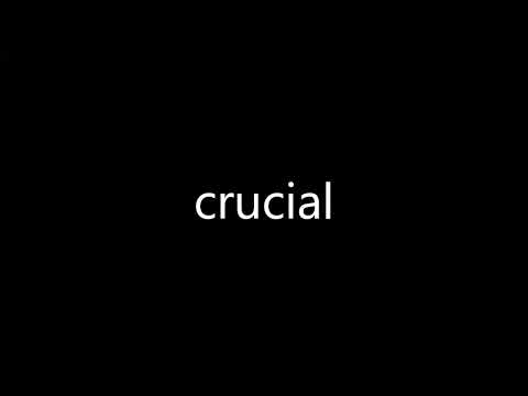 crucial meaning and pronunciation