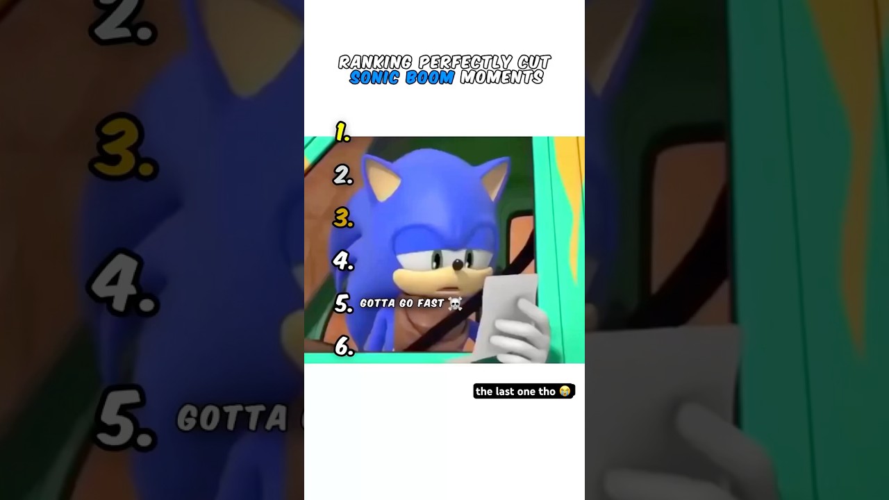 Sonic Boom Moments Ranked 😭