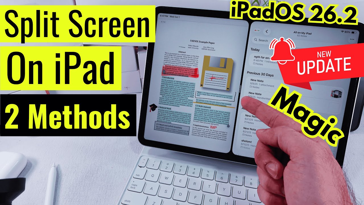 (2026 Update) How to Split Screen on iPad in iPadOS 26—Use 2, 3, or 4 Apps at Once!
